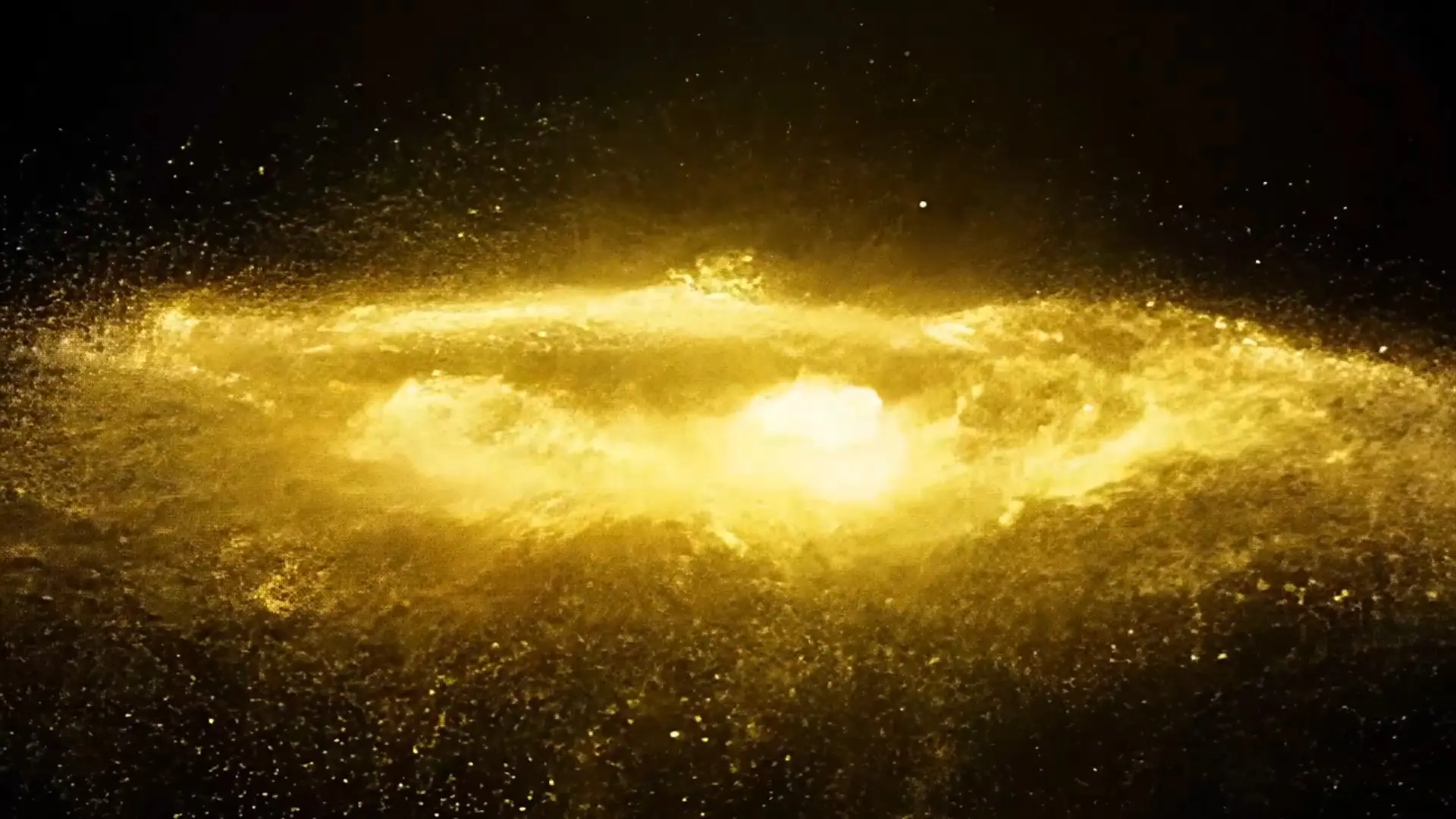 Golden Orb Explosion Overlay For Video Effect | Videos